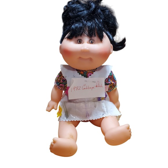 Cabbage Patch Kids | Toys | Vintage 982 Cabbage Patch Kid Doll Black ...